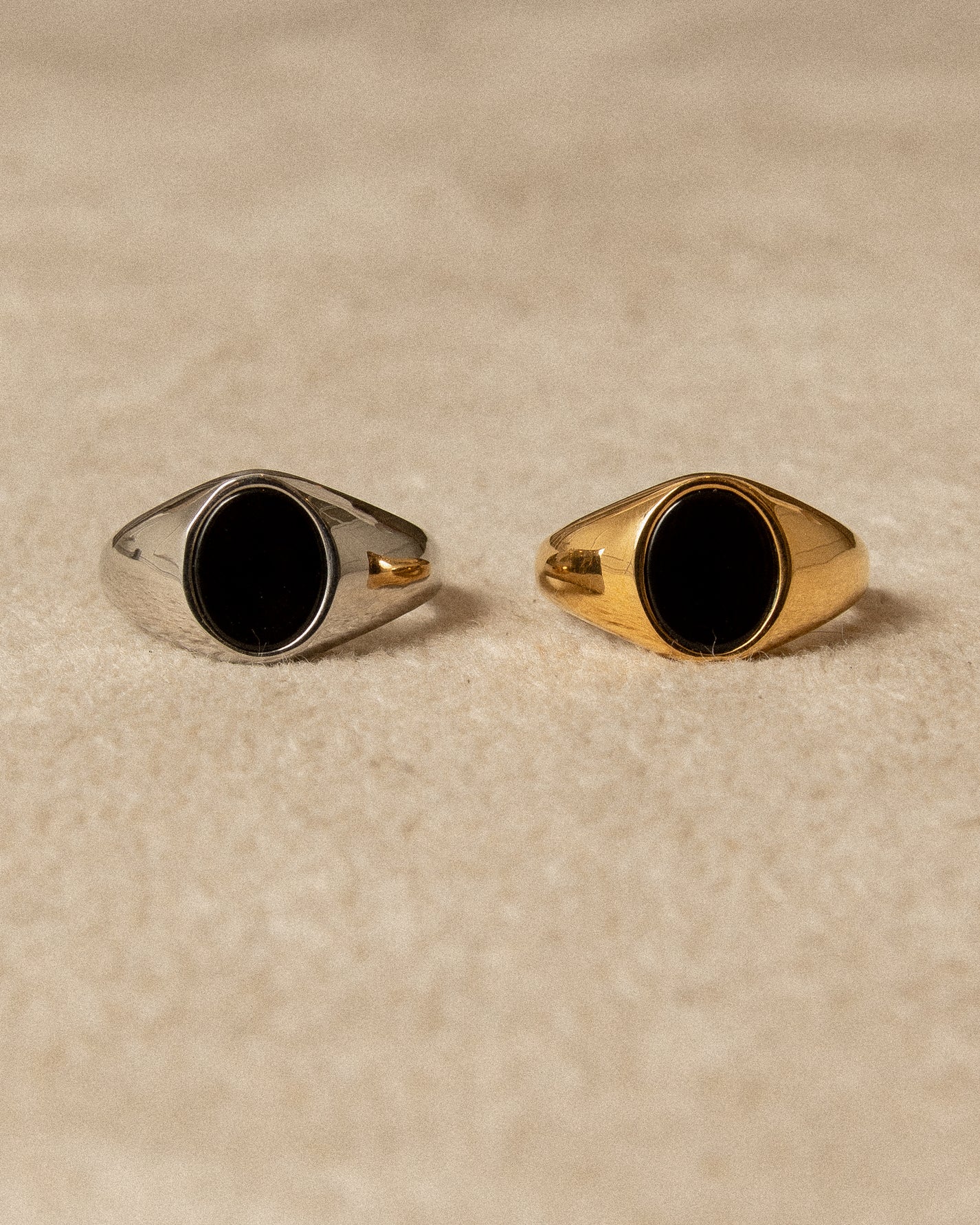Onyx Oval Ring - Mark & Metal – bound by oath